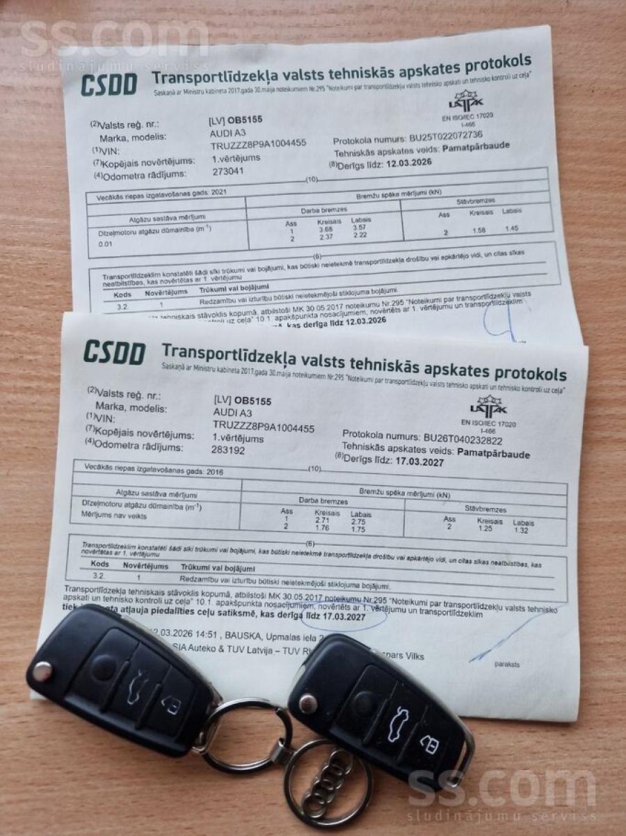 Серый Ауди А3 2009 в Бауска, объемом двигателя 1.60 л и пробегом 283 тыс. км за 5400 €, фото 35 на AUTOMOTO.COM.LV