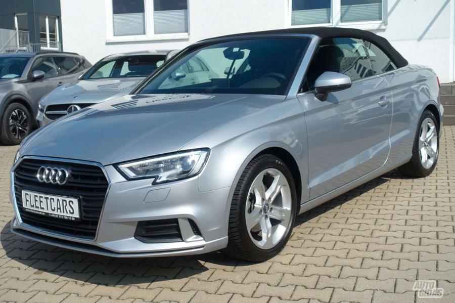 Grey Audi A3 2017 in Kaunas, with an engine capacity of 1.50 L and mileage of 34 thousand km for 23945 €, photo 1 on AUTOMOTO.COM.LV