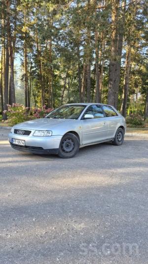 Grey Audi A3 1997 in Riga, with an engine capacity of 1.60 L and mileage of 391 thousand km for 1350 €, photo  on AUTOMOTO.COM.LV