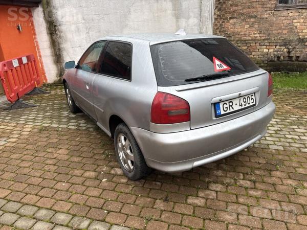 Audi A3 1998 in Riga on AUTOMOTO.COM.LV Grey Audi A3 1998 in Riga, with an engine capacity of 1.60 L and mileage of 235 thousand km for 600 €, photo 3 on AUTOMOTO.COM.LV