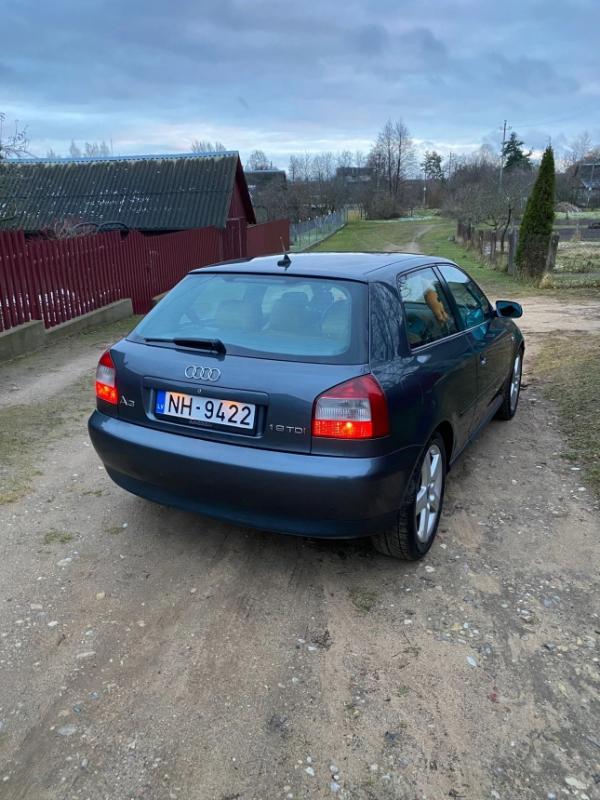 Grey Audi A3 2001 in Riga, with an engine capacity of 1.90 L and mileage of 270 thousand km for 2450 €, photo 1 on AUTOMOTO.COM.LV