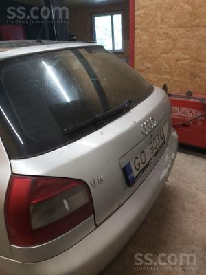 Pelēks Audi A3 2001 Rīga, ar dzinēja tilpumu 1.90 L un nobraukumu 300 tūkst. km par 400 €, foto  vietnē AUTOMOTO.COM.LV