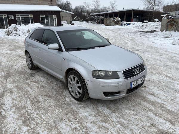 Grey Audi A3 2003 in Gargzdai, with an engine capacity of 1.60 L and mileage of 230 thousand km for 650 €, photo 2 on AUTOMOTO.COM.LV
