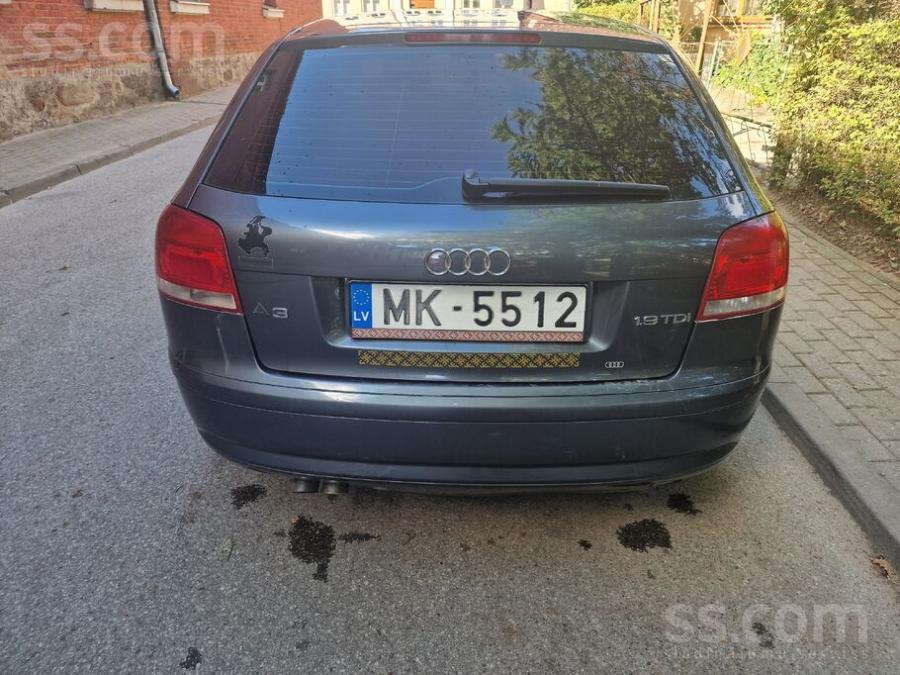 Grey Audi A3 2003 in Ventspils, with an engine capacity of 1.90 L and mileage of 357 thousand km for 1700 €, photo 4 on AUTOMOTO.COM.LV