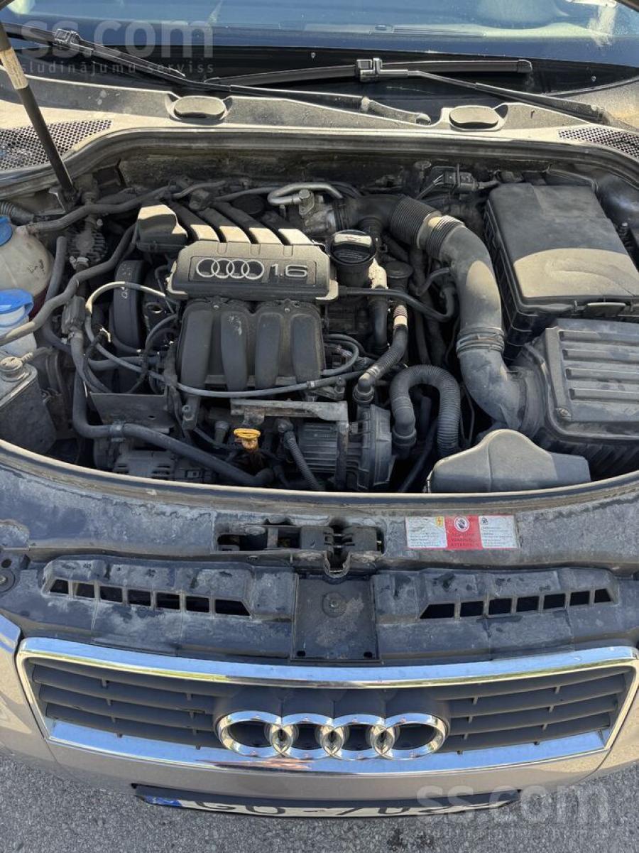 Pelēks Audi A3 2003 Saldus, ar dzinēja tilpumu 1.60 L un nobraukumu 421 tūkst. km par 1500 €, foto 8 vietnē AUTOMOTO.COM.LV