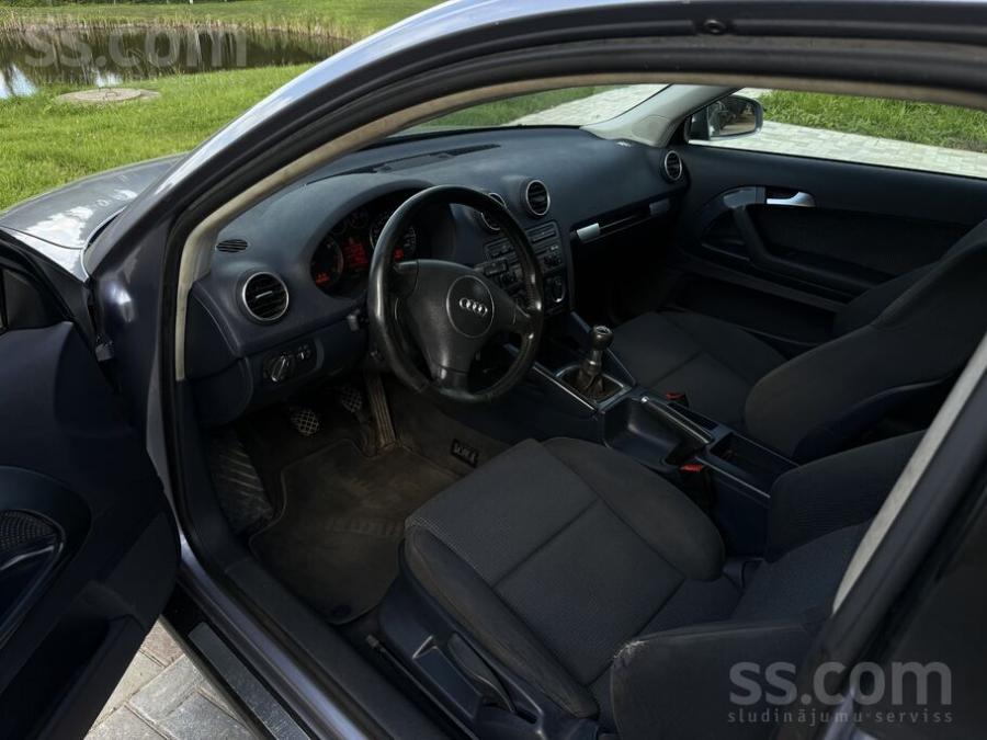 Grey Audi A3 2003 in Cesis, with an engine capacity of 1.60 L and mileage of 247 thousand km for 1350 €, photo 7 on AUTOMOTO.COM.LV