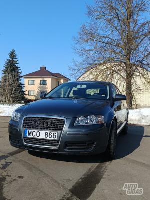 Pelēks Audi A3 2006 Panevēža, ar dzinēja tilpumu 1.60 L un nobraukumu 224 tūkst. km par 1900 €, foto  vietnē AUTOMOTO.COM.LV
