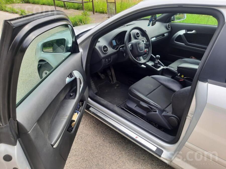 Pelēks Audi A3 2007 Bauska, ar dzinēja tilpumu 2.00 L un nobraukumu 348 tūkst. km par 3000 €, foto 6 vietnē AUTOMOTO.COM.LV