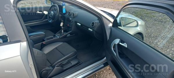 Grey Audi A3 2007 in Bauska, with an engine capacity of 2.00 L and mileage of 353 thousand km for 3150 €, photo 10 on AUTOMOTO.COM.LV