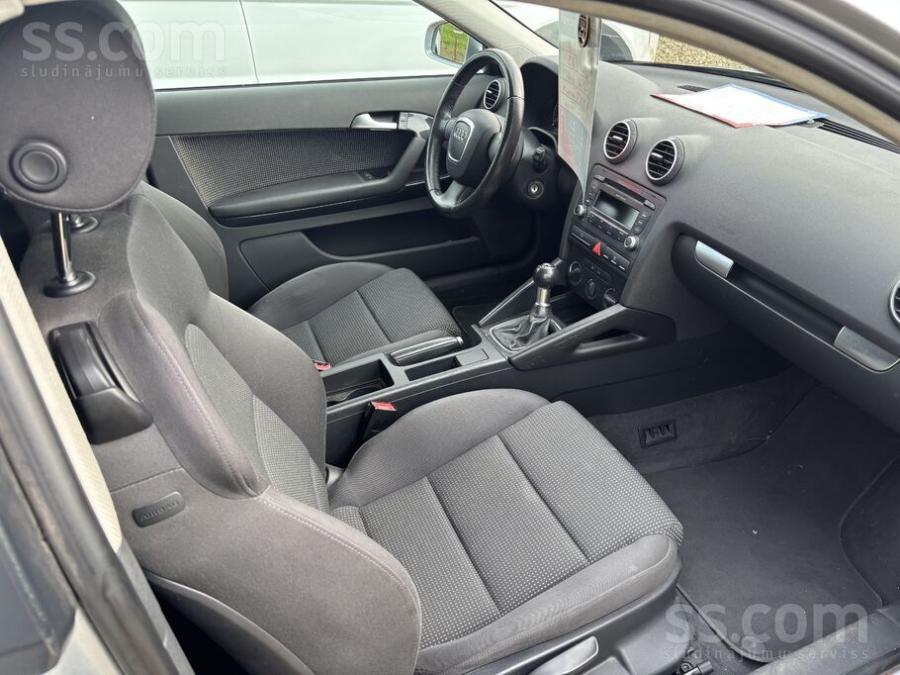 Pelēks Audi A3 2007 Rēzekne, ar dzinēja tilpumu 1.90 L un nobraukumu 243 tūkst. km par 1750 €, foto 7 vietnē AUTOMOTO.COM.LV