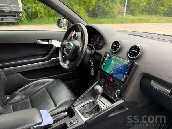 Grey Audi A3 2008 in Riga, with an engine capacity of 2.00 L and mileage of 264 thousand km for 4300 €, photo 9 on AUTOMOTO.COM.LV