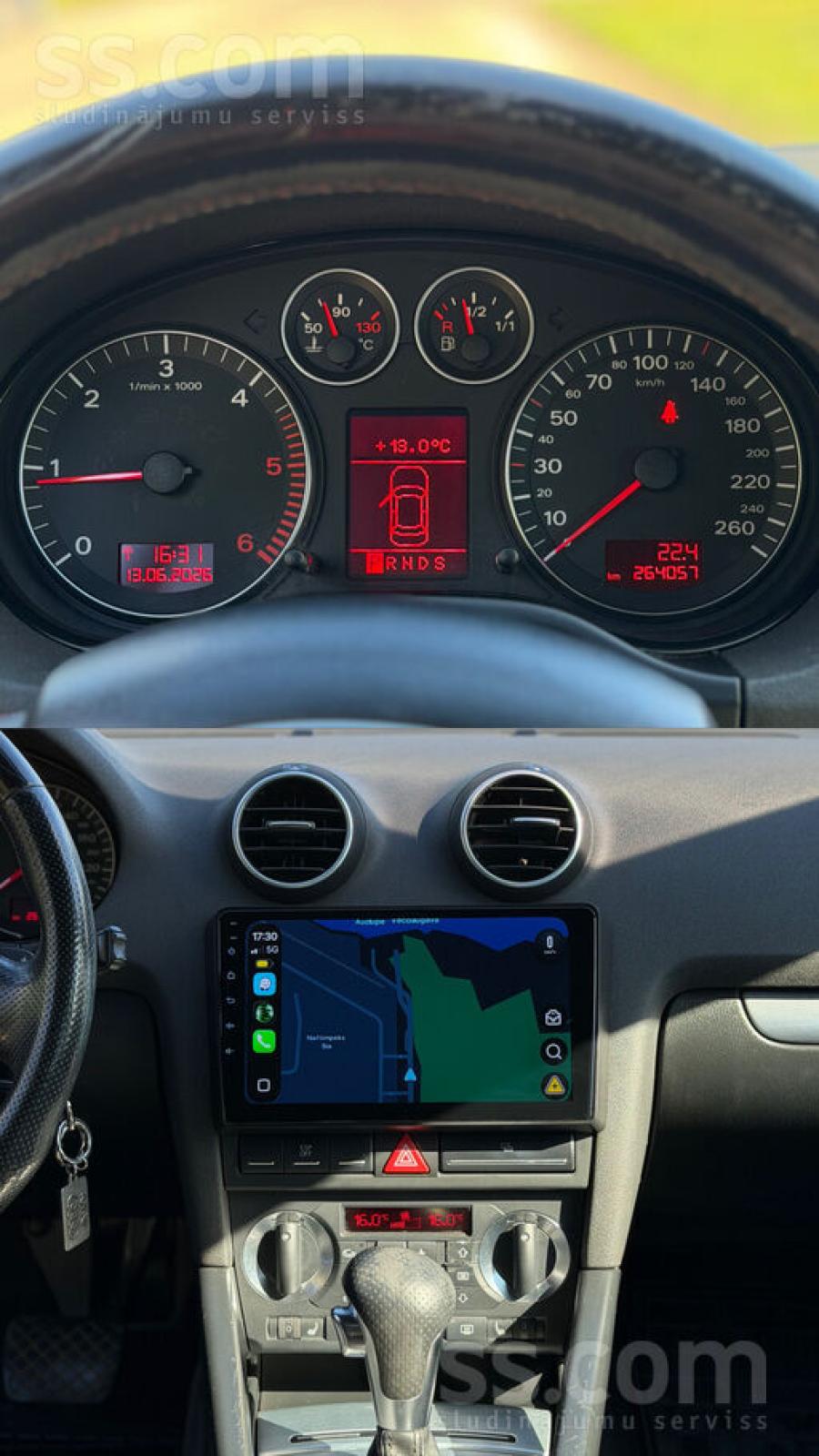 Pelēks Audi A3 2008 Rīga, ar dzinēja tilpumu 2.00 L un nobraukumu 264 tūkst. km par 4000 €, foto 11 vietnē AUTOMOTO.COM.LV