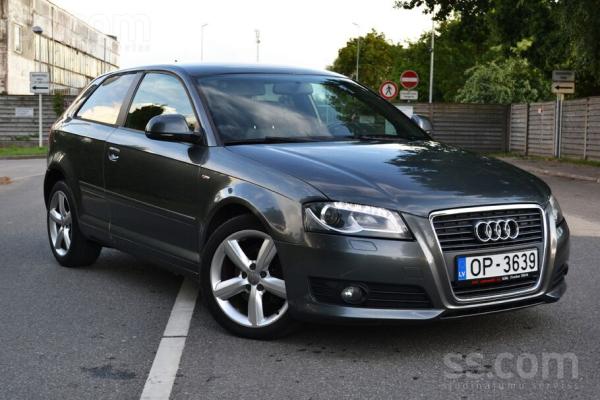 Grey Audi A3 2009 in Jelgava, with an engine capacity of 1.40 L and mileage of 0 thousand km for 4490 €, photo 1 on AUTOMOTO.COM.LV