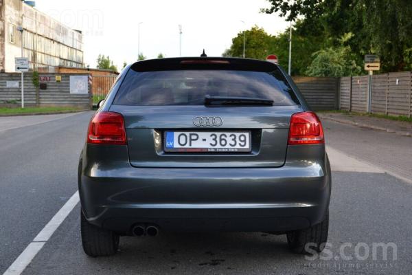 Grey Audi A3 2009 in Jelgava, with an engine capacity of 1.40 L and mileage of 0 thousand km for 4490 €, photo 5 on AUTOMOTO.COM.LV