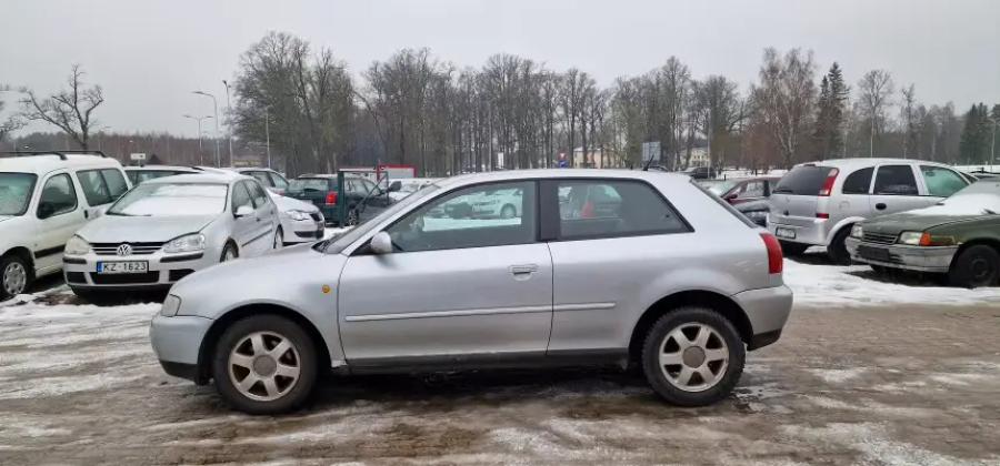 Pelēks Audi A3 1997 Valmiera, ar dzinēja tilpumu 1.80 L un nobraukumu 249 tūkst. km par 1050 €, foto 6 vietnē AUTOMOTO.COM.LV
