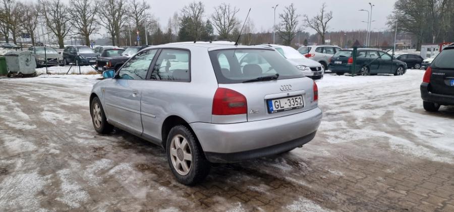 Pelēks Audi A3 1997 Rīga, ar dzinēja tilpumu 1.80 L un nobraukumu 249 tūkst. km par 1050 €, foto 5 vietnē AUTOMOTO.COM.LV