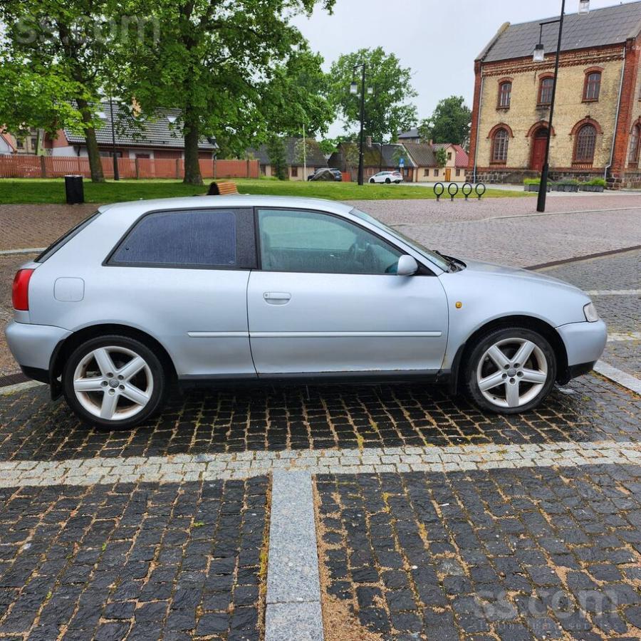 Grey Audi A3 1998 in Ventspils, with an engine capacity of 1.80 L and mileage of 280 thousand km for 1200 €, photo 2 on AUTOMOTO.COM.LV