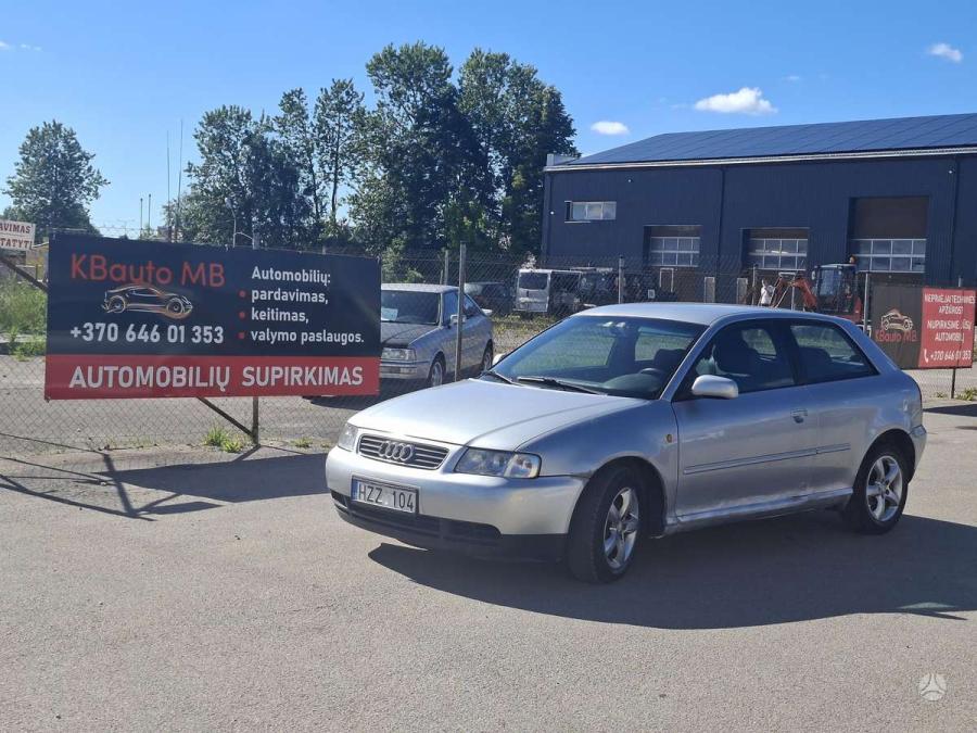 Grey Audi A3 1998 in Plunge, with an engine capacity of 1.90 L and mileage of 310 thousand km for 750 €, photo 1 on AUTOMOTO.COM.LV