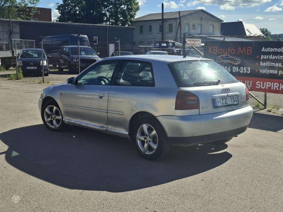 Grey Audi A3 1998 in Plunge, with an engine capacity of 1.90 L and mileage of 310 thousand km for 750 €, photo 4 on AUTOMOTO.COM.LV