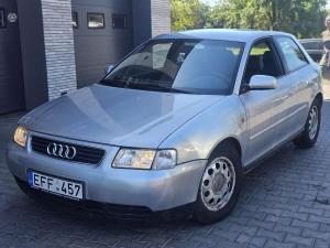 Pelēks Audi A3 1998 Kauņa, ar dzinēja tilpumu 1.60 L un nobraukumu 266 tūkst. km par 999 €, foto  vietnē AUTOMOTO.COM.LV