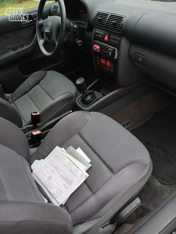 Pelēks Audi A3 1999 Utena, ar dzinēja tilpumu 1.90 L un nobraukumu 350 tūkst. km par 1550 €, foto 8 vietnē AUTOMOTO.COM.LV