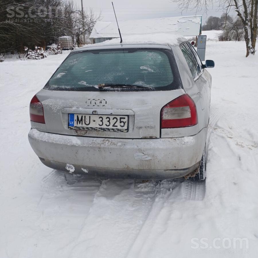 Grey Audi A3 1999 in Aizkraukle, with an engine capacity of 1.90 L and mileage of 435 thousand km for 890 €, photo 2 on AUTOMOTO.COM.LV
