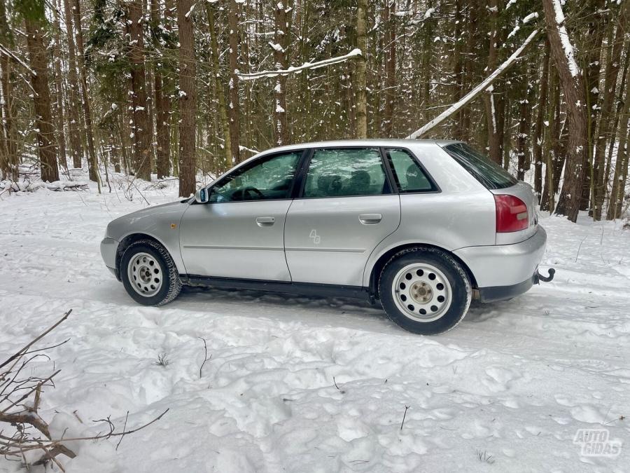 Grey Audi A3 1999 in Vilnius, with an engine capacity of 1.90 L and mileage of 287 thousand km for 1400 €, photo 7 on AUTOMOTO.COM.LV