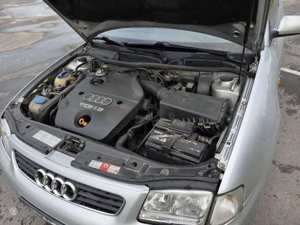 Audi A3 1999 in Panevezys on AUTOMOTO.COM.LV Grey Audi A3 1999 in Panevezys, with an engine capacity of 1.90 L and mileage of 425 thousand km for 700 €, photo 6 on AUTOMOTO.COM.LV