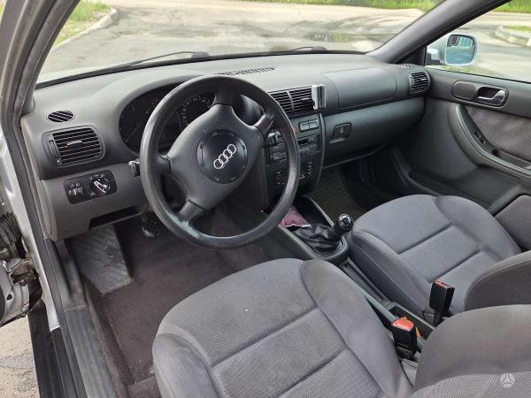 Audi A3 1999 in Panevezys on AUTOMOTO.COM.LV Grey Audi A3 1999 in Panevezys, with an engine capacity of 1.90 L and mileage of 425 thousand km for 700 €, photo 7 on AUTOMOTO.COM.LV