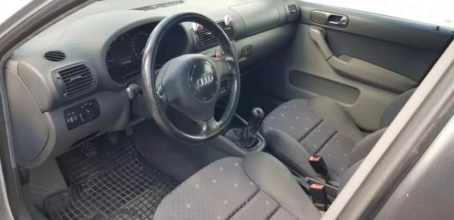 Grey Audi A3 2000 in Valmiera, with an engine capacity of 1.80 L and mileage of 247 thousand km for 1150 €, photo 11 on AUTOMOTO.COM.LV