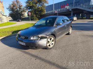 Pelēks Audi A3 2000 Rīga, ar dzinēja tilpumu 1.80 L un nobraukumu 260 tūkst. km par 250 €, foto  vietnē AUTOMOTO.COM.LV