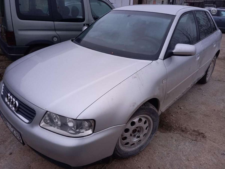 Grey Audi A3 2001 in Siauliai, with an engine capacity of 1.60 L and mileage of 290 thousand km for 550 €, photo 1 on AUTOMOTO.COM.LV