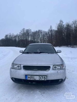 Grey Audi A3 2001 in Anyksciai, with an engine capacity of 1.80 L and mileage of 396 thousand km for 1299 €, photo  on AUTOMOTO.COM.LV
