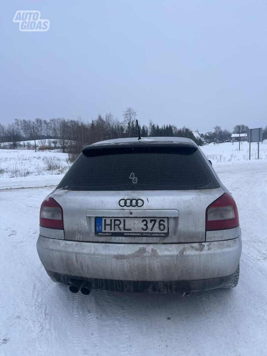 Grey Audi A3 2001 in Anyksciai, with an engine capacity of 1.80 L and mileage of 396 thousand km for 1299 €, photo 2 on AUTOMOTO.COM.LV