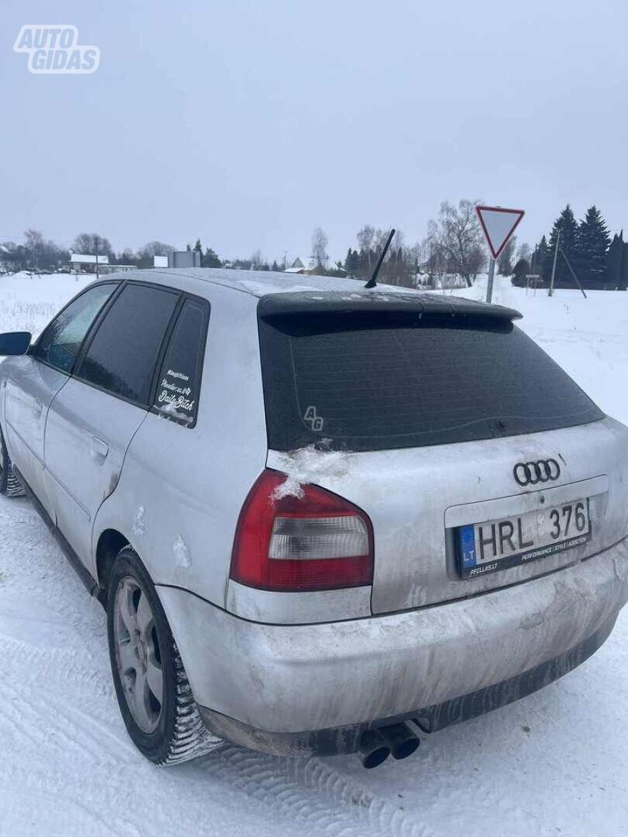 Grey Audi A3 2001 in Anyksciai, with an engine capacity of 1.80 L and mileage of 396 thousand km for 1299 €, photo 3 on AUTOMOTO.COM.LV