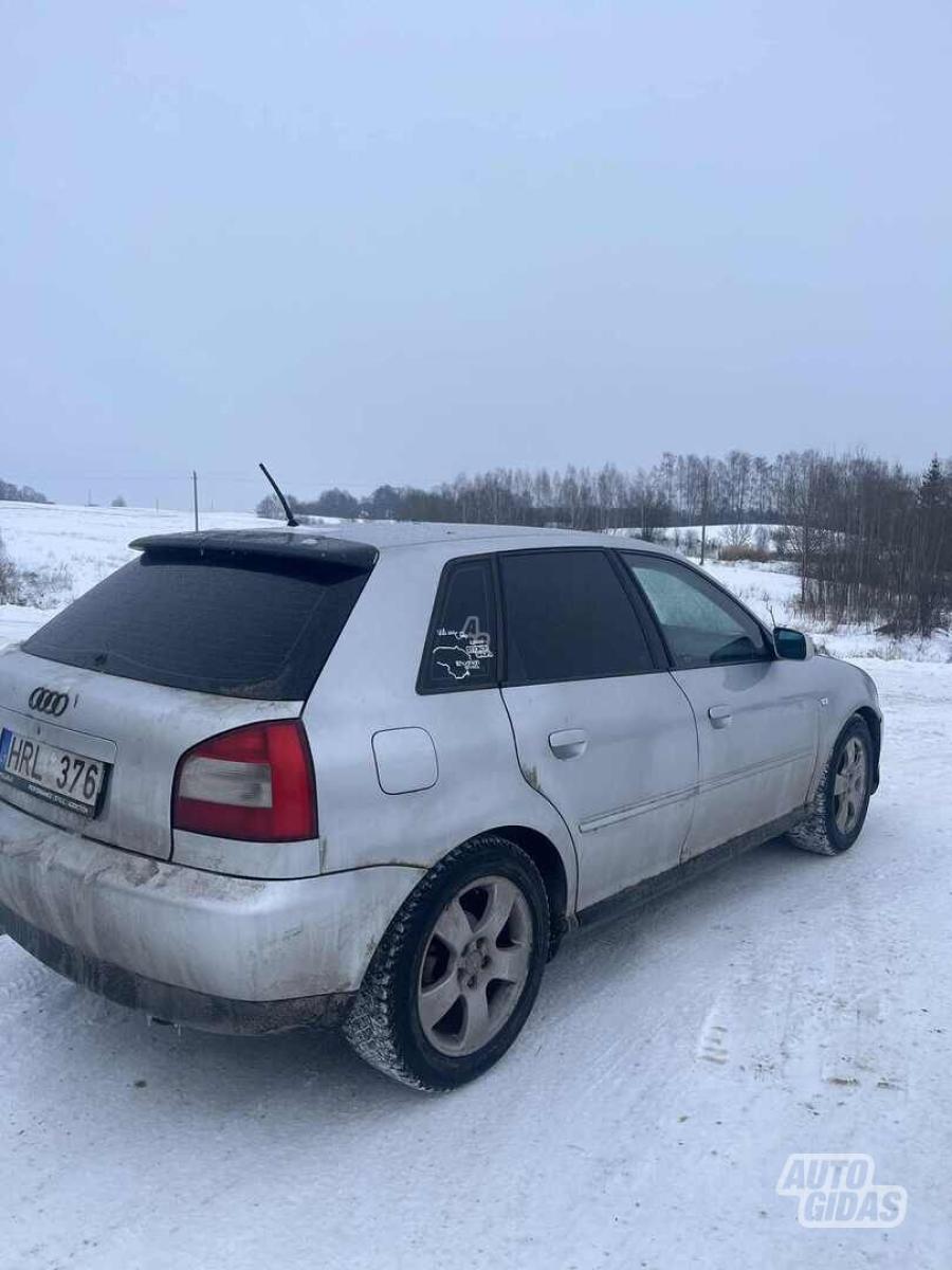 Grey Audi A3 2001 in Anyksciai, with an engine capacity of 1.80 L and mileage of 396 thousand km for 1299 €, photo 4 on AUTOMOTO.COM.LV