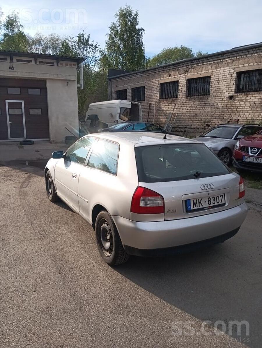 Grey Audi A3 2001 in Riga, with an engine capacity of 1.60 L and mileage of 246 thousand km for 750 €, photo 1 on AUTOMOTO.COM.LV