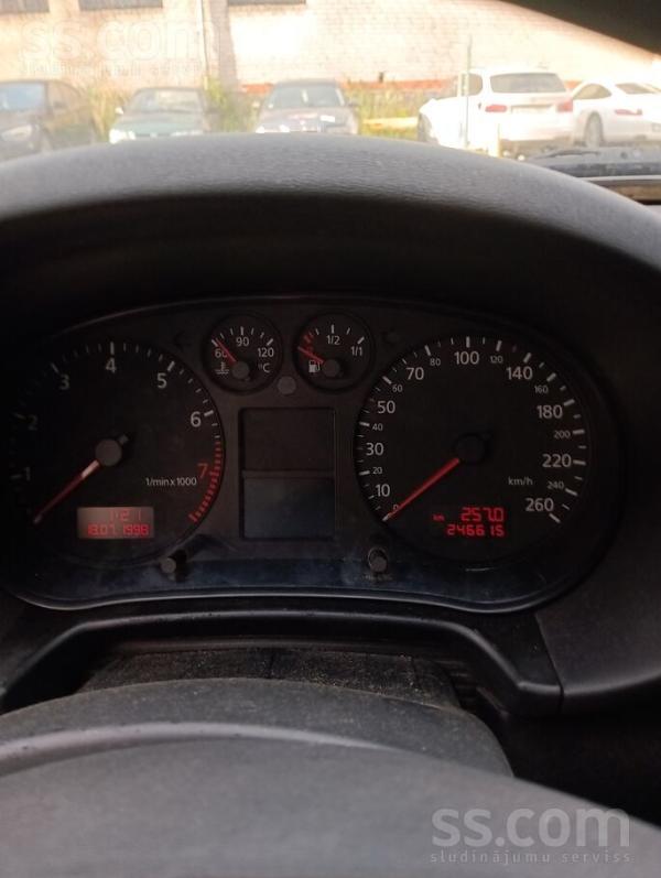 Grey Audi A3 2001 in Riga, with an engine capacity of 1.60 L and mileage of 246 thousand km for 750 €, photo 6 on AUTOMOTO.COM.LV