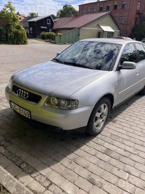 Grey Audi A3 2001 in Saldus, with an engine capacity of 1.60 L and mileage of 332 thousand km for 1570 €, photo  on AUTOMOTO.COM.LV