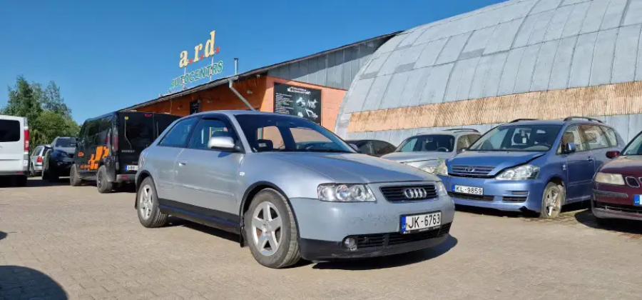 Grey Audi A3 2001 in Valmiera, with an engine capacity of 1.90 L and mileage of 357 thousand km for 850 €, photo 1 on AUTOMOTO.COM.LV