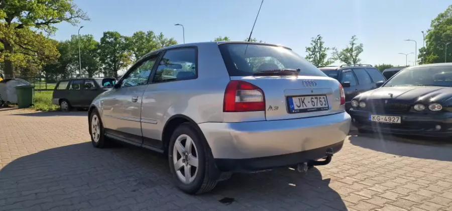 Grey Audi A3 2001 in Valmiera, with an engine capacity of 1.90 L and mileage of 357 thousand km for 850 €, photo 6 on AUTOMOTO.COM.LV