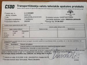 Grey Audi A3 2001 in Daugavpils, with an engine capacity of 1.60 L and mileage of 269 thousand km for 1350 €, photo 36 on AUTOMOTO.COM.LV