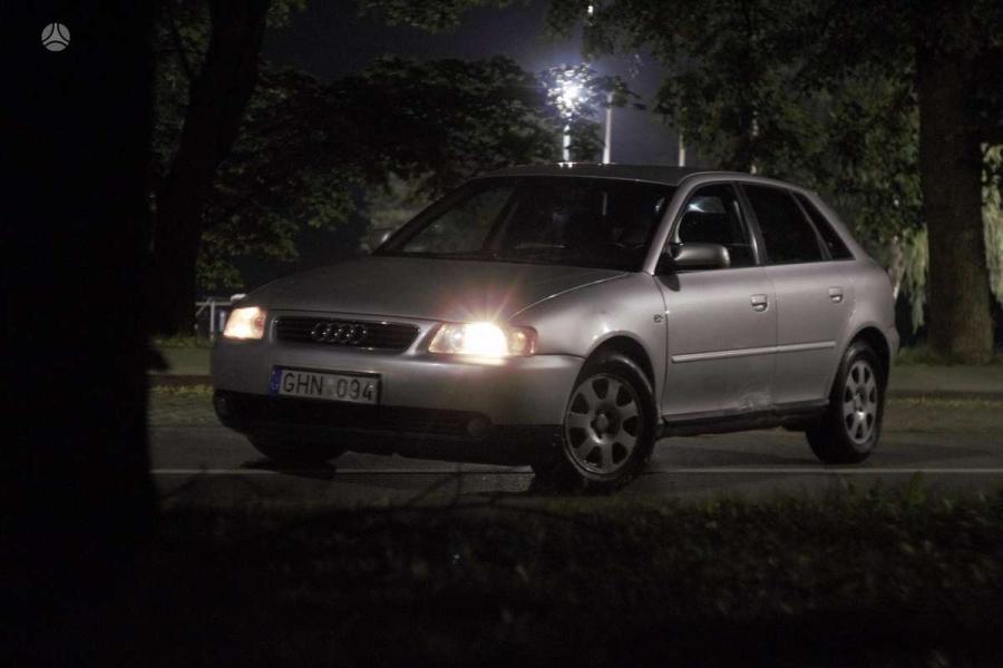 Grey Audi A3 2001 in Kaunas, with an engine capacity of 1.90 L and mileage of 356 thousand km for 950 €, photo 1 on AUTOMOTO.COM.LV