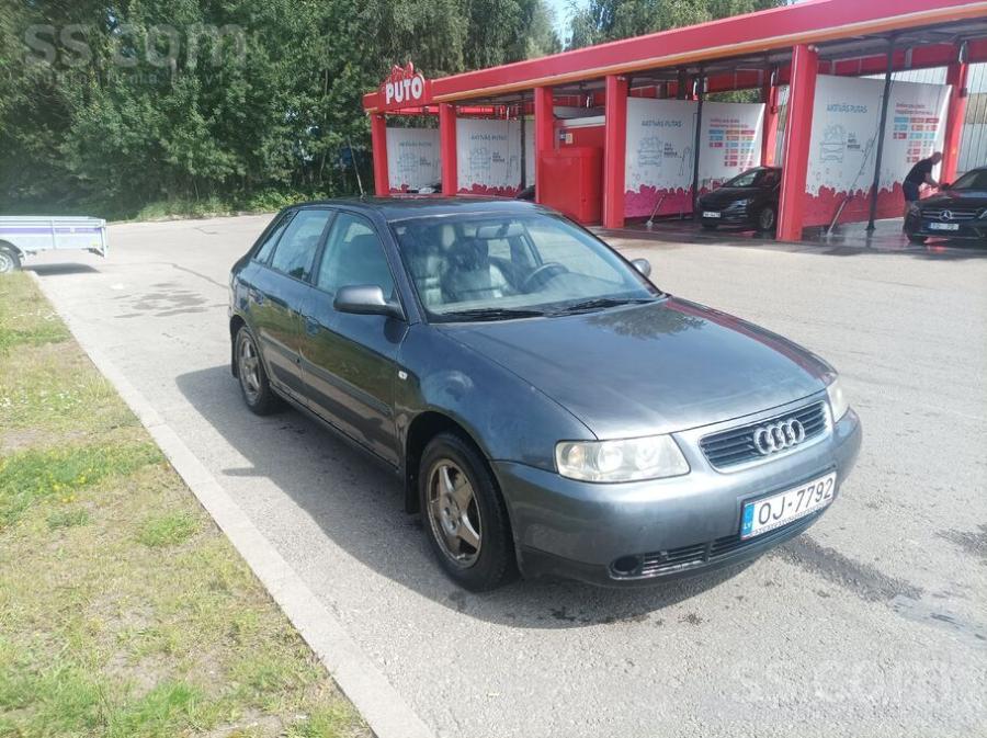 Grey Audi A3 2001 in Riga, with an engine capacity of 1.80 L and mileage of 408 thousand km for 1200 €, photo 3 on AUTOMOTO.COM.LV
