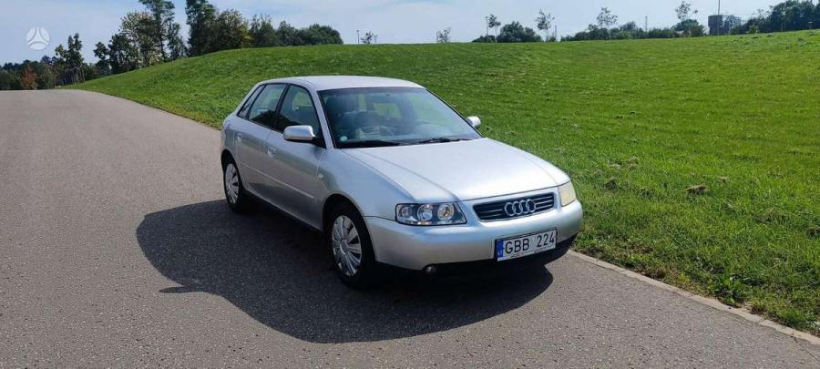 Pelēks Audi A3 2001 Viļņa, ar dzinēja tilpumu 1.60 L un nobraukumu 285 tūkst. km par 500 €, foto 4 vietnē AUTOMOTO.COM.LV
