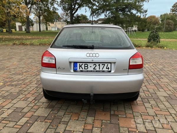 Grey Audi A3 2001 in Jelgava, with an engine capacity of 1.60 L and mileage of 163 thousand km for 1390 €, photo 6 on AUTOMOTO.COM.LV
