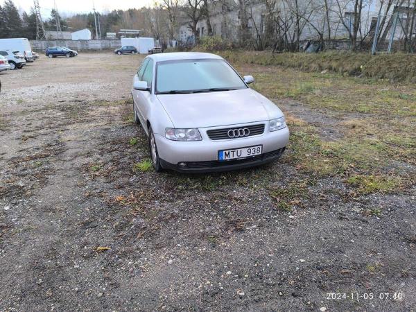 Grey Audi A3 2002 in Vilnius, with an engine capacity of 1.60 L and mileage of 270 thousand km for 1000 €, photo 7 on AUTOMOTO.COM.LV