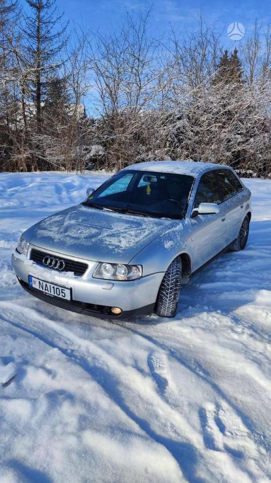 Pelēks Audi A3 2002 Širvintos, ar dzinēja tilpumu 1.90 L un nobraukumu 332 tūkst. km par 1150 €, foto 1 vietnē AUTOMOTO.COM.LV