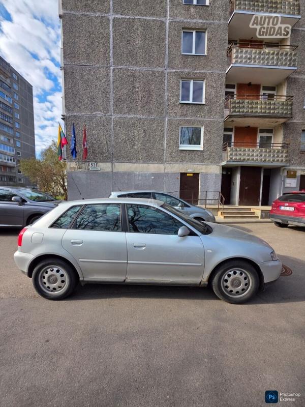 Grey Audi A3 2002 in Vilnius, with an engine capacity of 1.60 L and mileage of 230 thousand km for 450 €, photo 3 on AUTOMOTO.COM.LV
