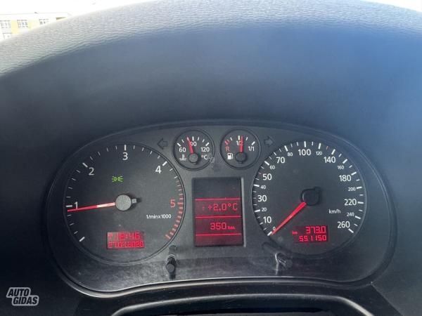 Grey Audi A3 2002 in Vilnius, with an engine capacity of 1.90 L and mileage of 551 thousand km for 900 €, photo 6 on AUTOMOTO.COM.LV